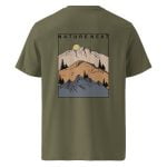 Alpine Echoes - Misty Mountain Landscape Shirt for Outdoor Enthusiasts