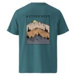 Alpine Echoes - Misty Mountain Landscape Shirt for Outdoor Enthusiasts